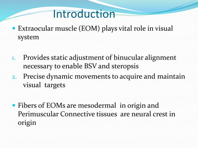Eom ppt | PPTX | Eye and Vision Conditions | Diseases and Conditions