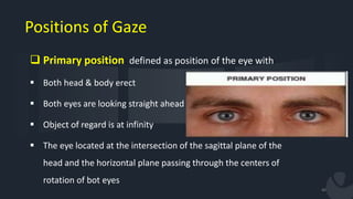 Eoms & ocular motility | PPTX