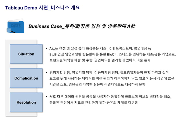 Tableau Expert 태블로를 활용한 빅데이터 시대의 Modern Analytics Platform Ppt