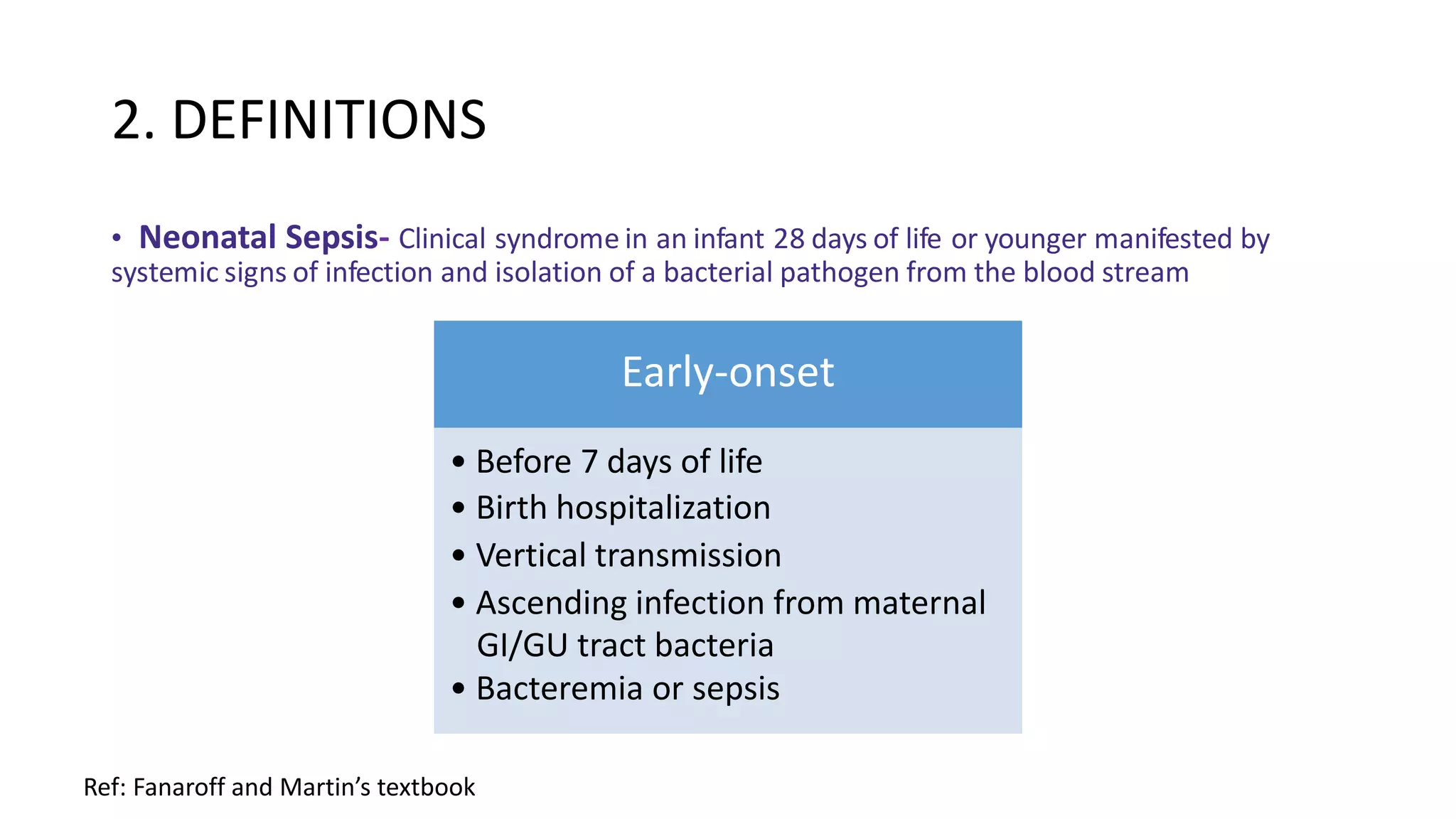 Early Onset Neonatal Sepsis | PPTX