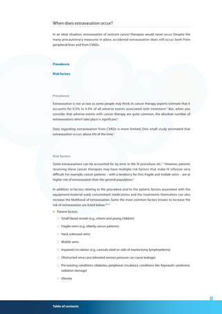 Guias clinicas de extravasacion EONS | PDF