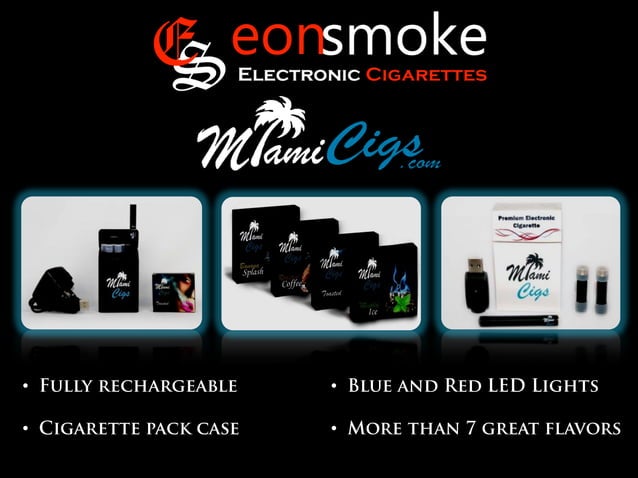 Eonsmoke Electronic Cigarettes presentation 16