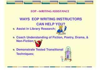 EOP --WRITING ASSISTANCE | PDF