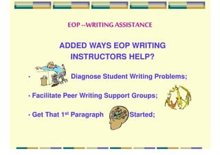 EOP --WRITING ASSISTANCE | PDF