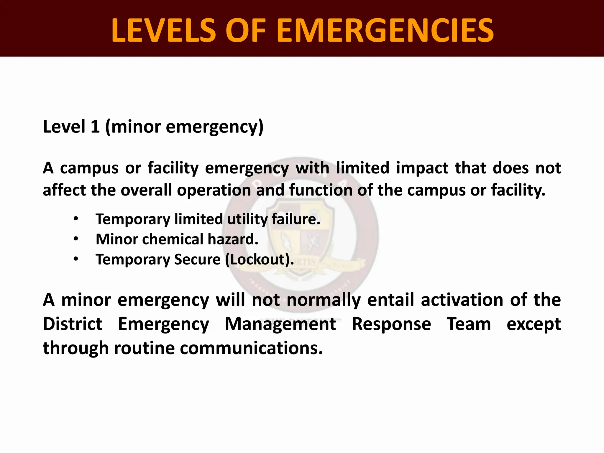 EMERGENCY OPERATION Presentation Plan ERA | PPTX