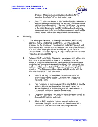 Eop support annex d appendix 4 fuel and pol rev0210 | PDF