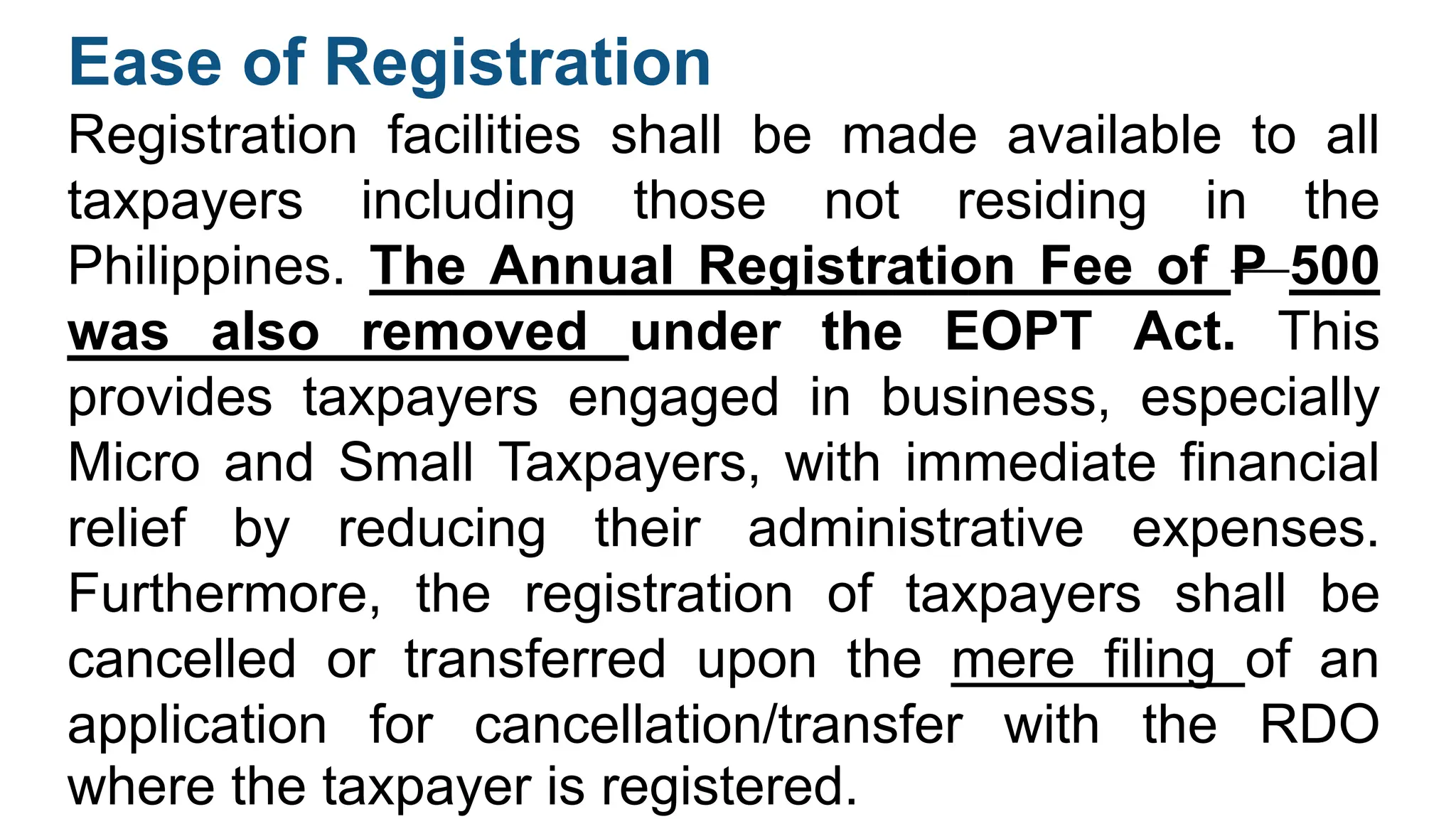 Ease of Paying Tax Law Republic Act 11976 | PPTX