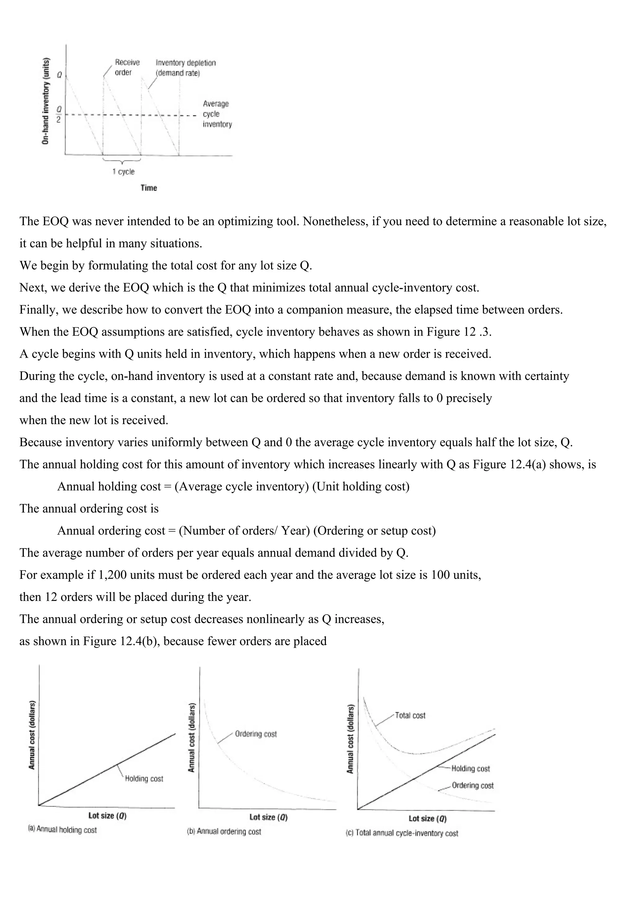 EOQ learning and calculation | DOC