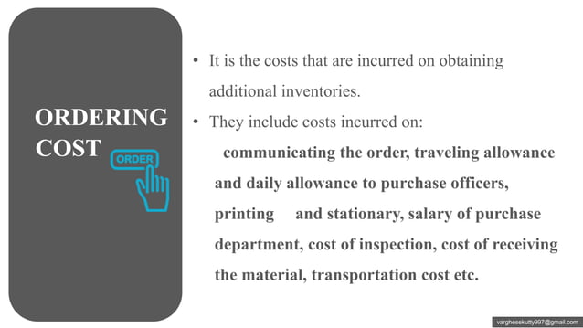 EOQ (Economic Order Quantity) | PPTX