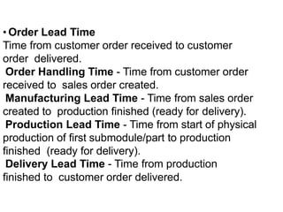 Eoq, lead time | PPTX