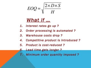 Eoq model | PPT