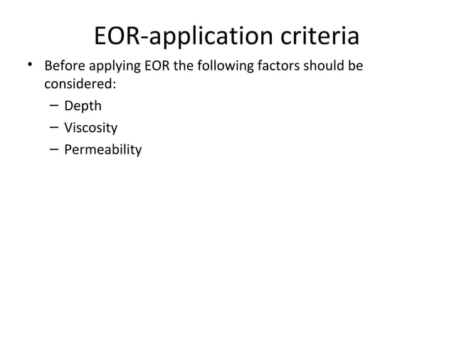 Eor methods | PDF