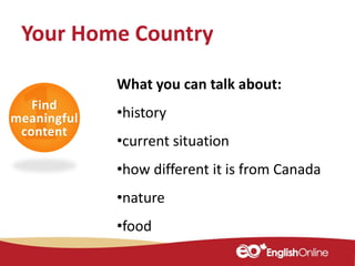 Making a Presentation about Your Home Country | PPTX