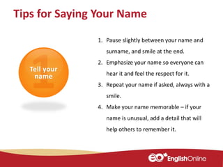 Introducing Yourself at the Workplace | PPTX