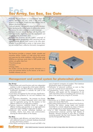 Eos Array Bro 2011 | PDF