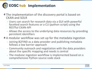 EOSC-hub & EUDAT B2FIND service | PPT