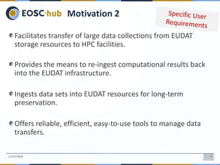 EUDAT B2STAGE & EOSC-hub | PPTX | Web Development | Internet