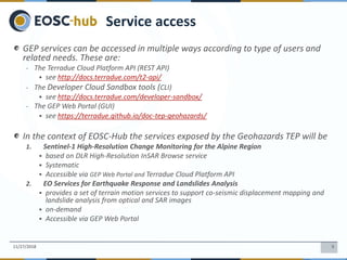 EOSC-hub & Geohazards TEP | PPT