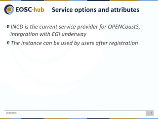 EOSC-hub_OPENCoastS | PPT