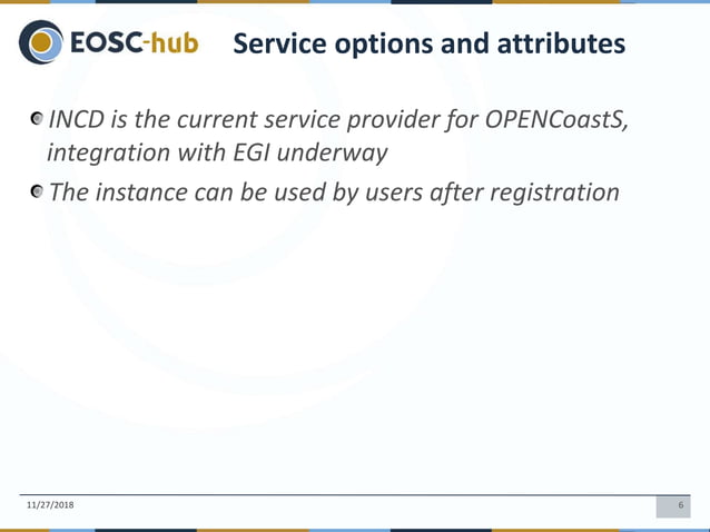 EOSC-hub_OPENCoastS | PPT