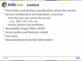 EUDAT B2DROP & EOSC-hub | PPT