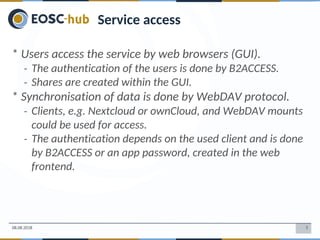 EUDAT B2DROP & EOSC-hub | PPT