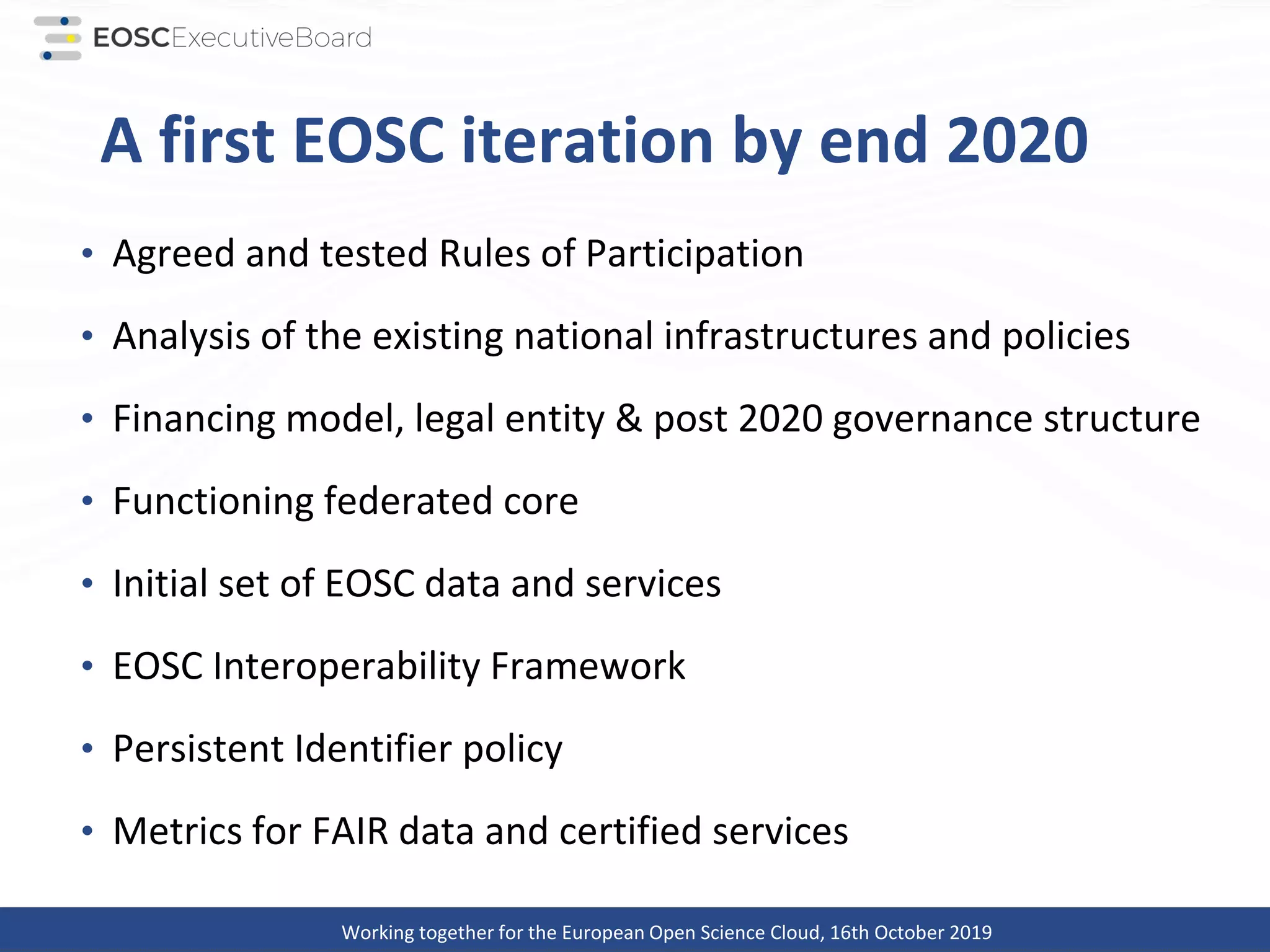 EOSC work plan | PPT