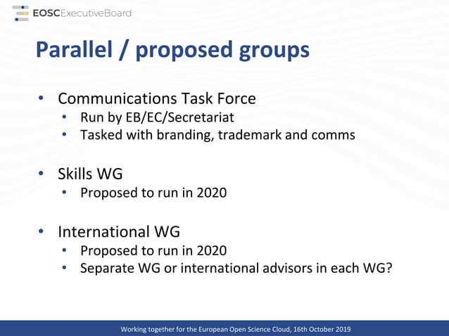 EOSC work plan | PPT