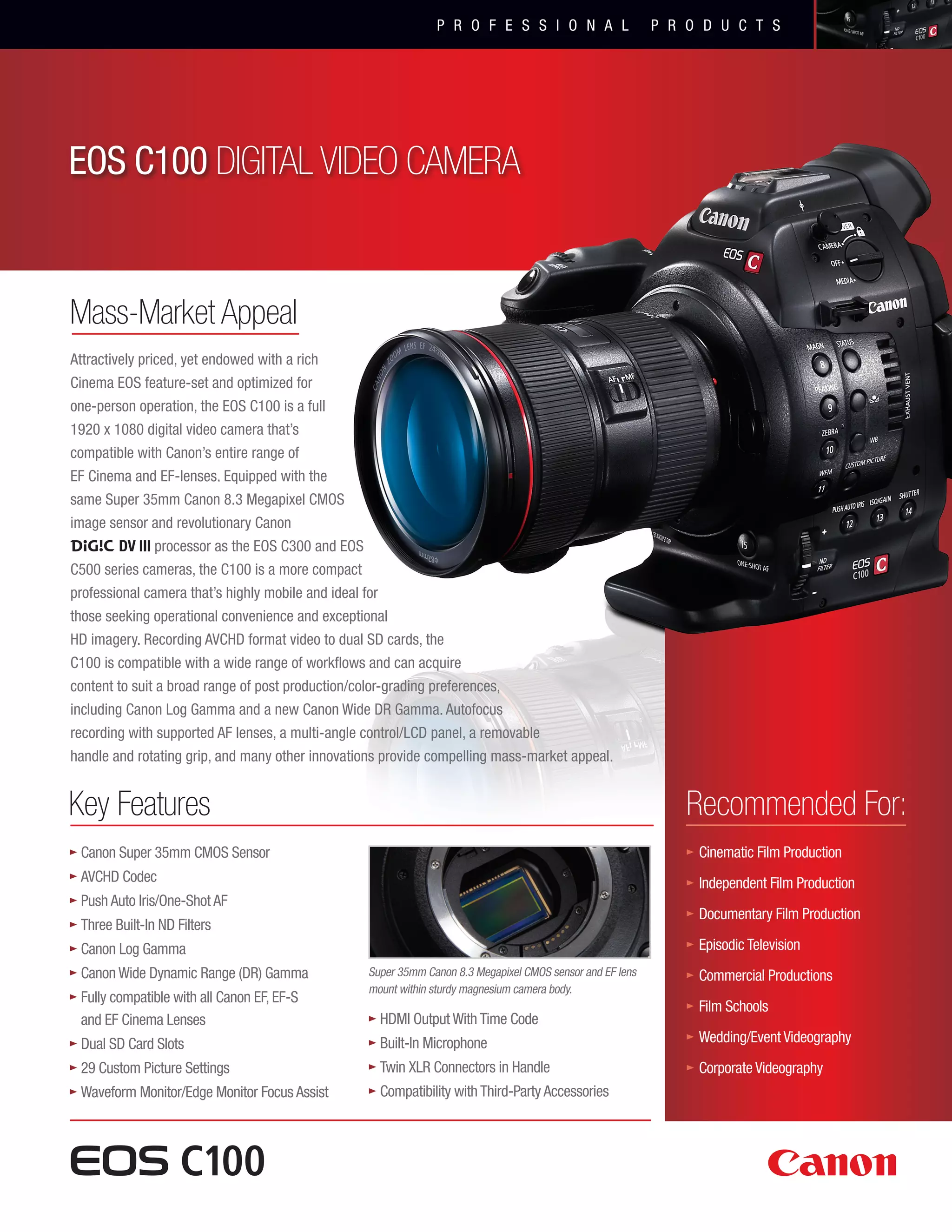 Canon EOS C100 | PDF