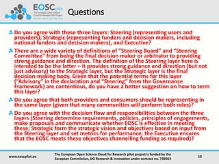 Draft Governance Framework for the EOSC | PPT