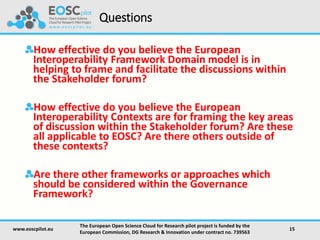 Draft Governance Framework for the EOSC | PPT