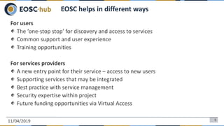 EOSC Ecosystem, EOSC-hub week, Prague | PPT