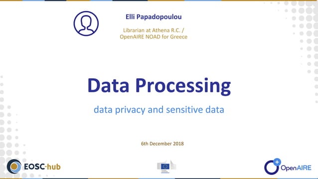 Data Processing - data privacy and sensitive data | PPT