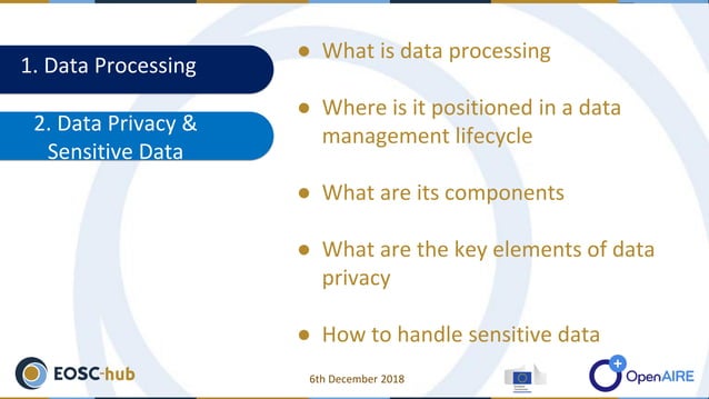 Data Processing - data privacy and sensitive data | PPT