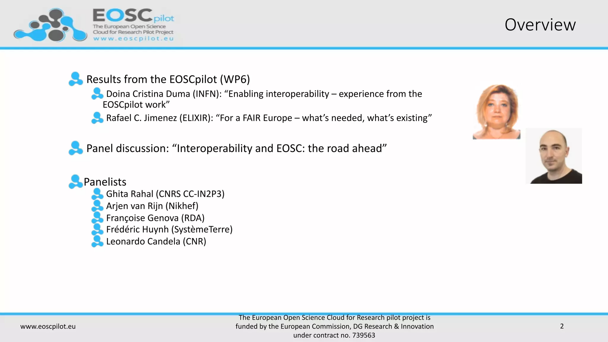 EOSC Stakeholders Forum: Interoperability Session and Panel Discussion | PDF
