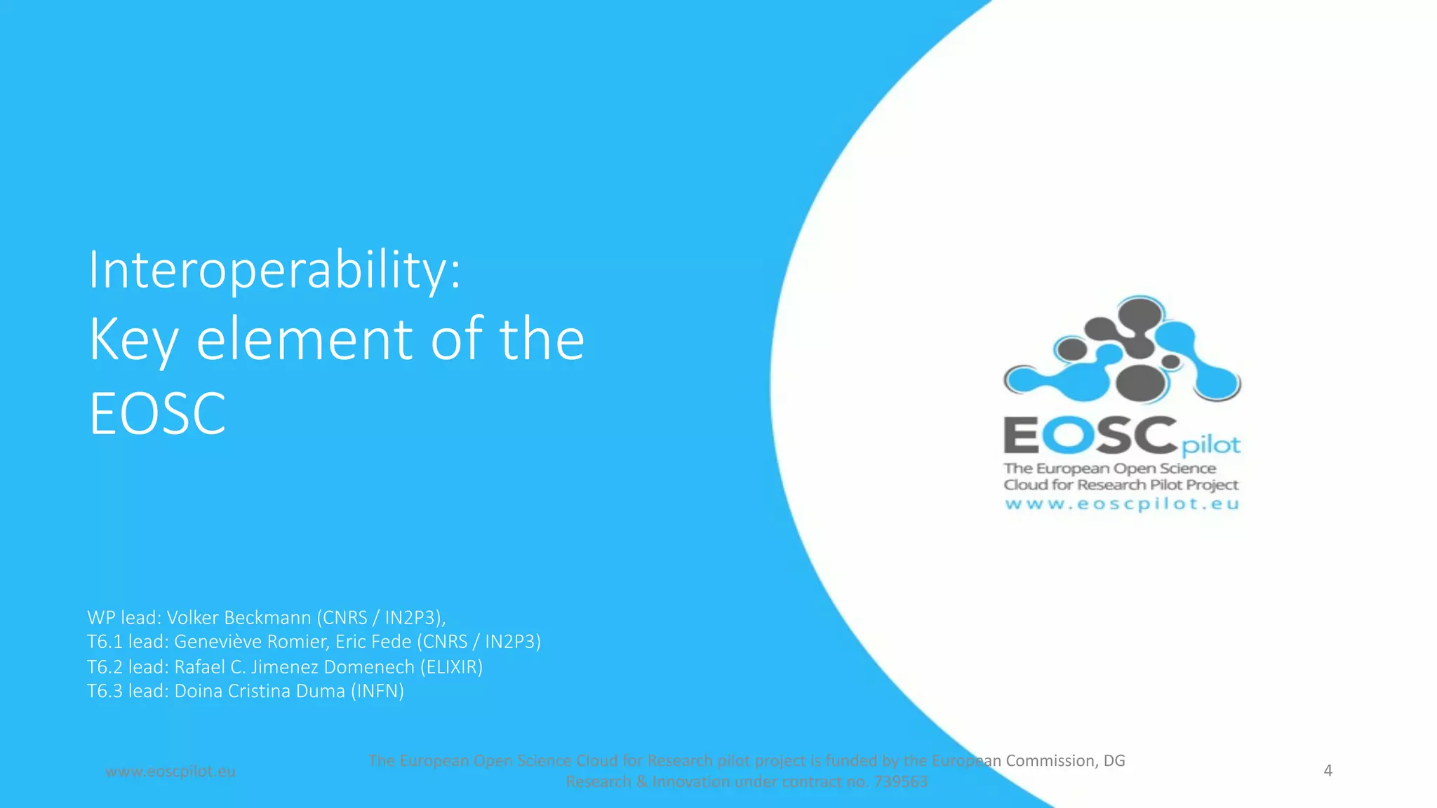 EOSC Stakeholders Forum: Interoperability Session and Panel Discussion | PDF
