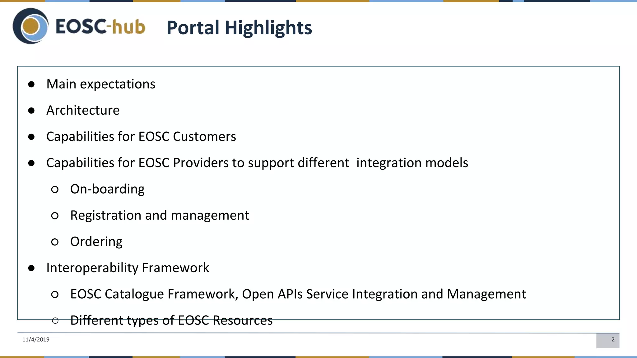 EOSC Portal future plans | PPTX | Cloud Computing | Internet