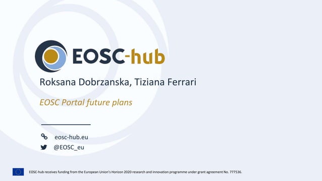 EOSC Portal future plans | PPT