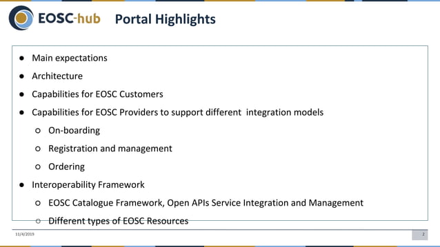 EOSC Portal future plans | PPT