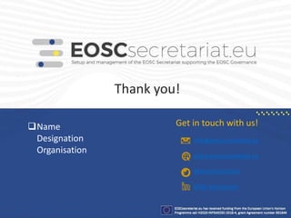 EOSC Secretariat General Presentation | PPT