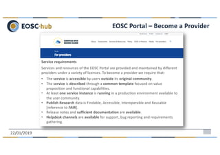 Overview of the Onboarding and validation process and the Rules of Participation from a service ...