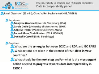 Interoperability in practice and FAIR data principles | PDF
