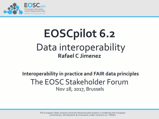 Interoperability in practice and FAIR data principles | PDF