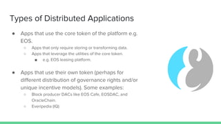 EOSIO Distributed Application Use Cases | PDF