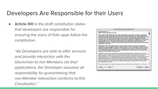 EOSIO Distributed Application Use Cases | PPT