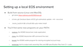 EOSIO Distributed Application Use Cases | PDF