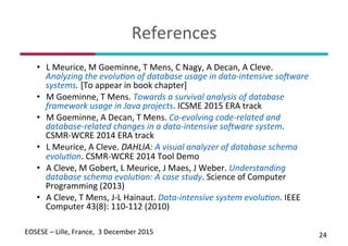 Evolution of database access technologies in Java-based software projects | PPT