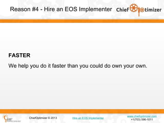 EOS Implementer - 10 Reasons to Hire a Professional | PPT