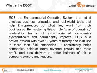 EOS Implementer - 10 Reasons to Hire a Professional | PPT