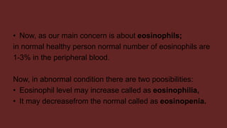 Eosinopenia | PPTX